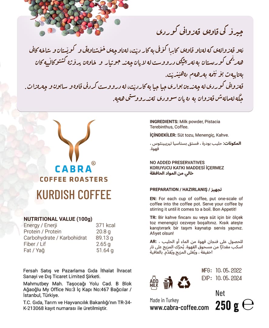 Kurdish Coffee - Qazwan - Cabra Coffee Roasters